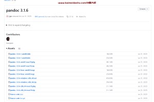 pandoc 安装（linux）-白眉大叔